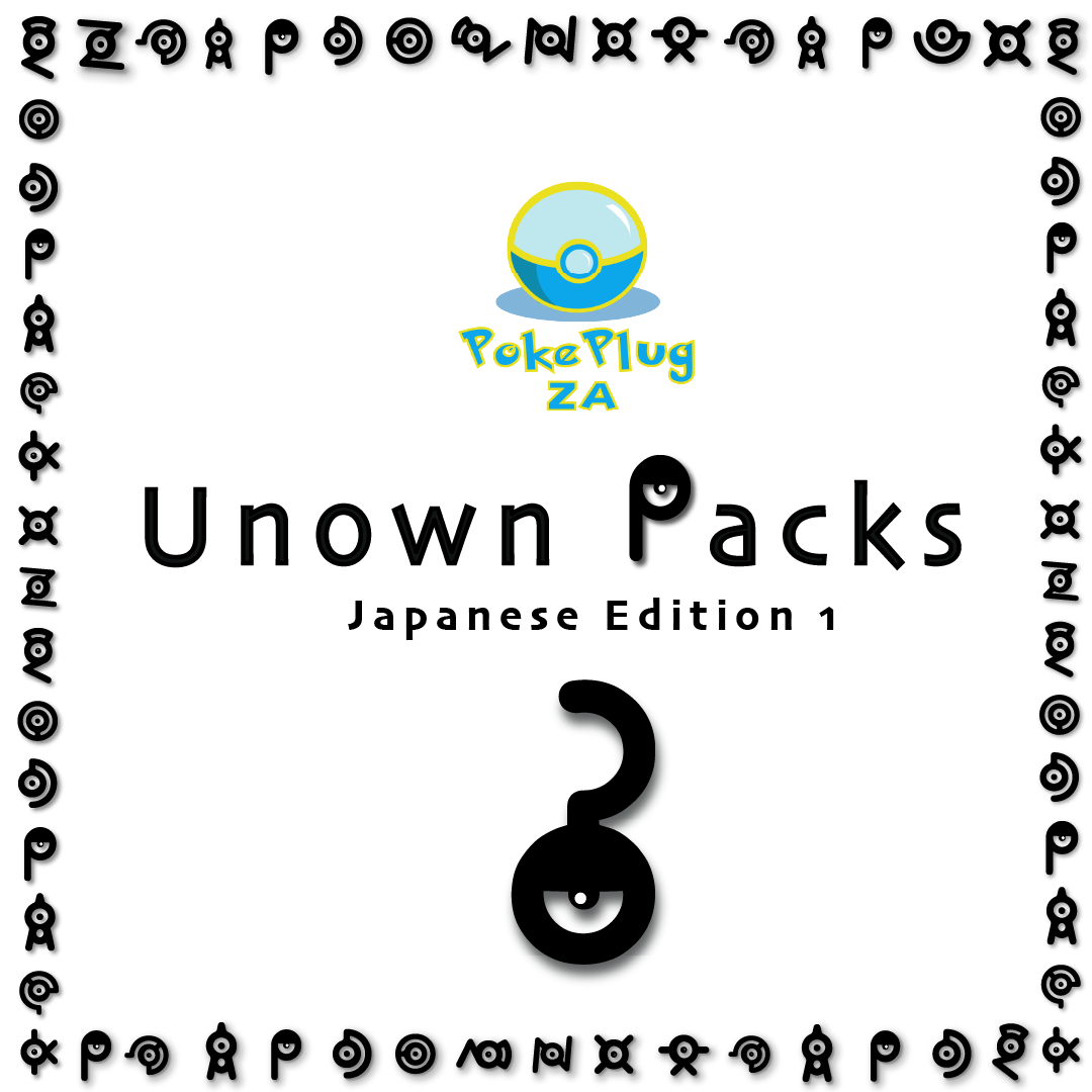 Pokemon Unown Packs: Japanese Edition One – PokePlugZa