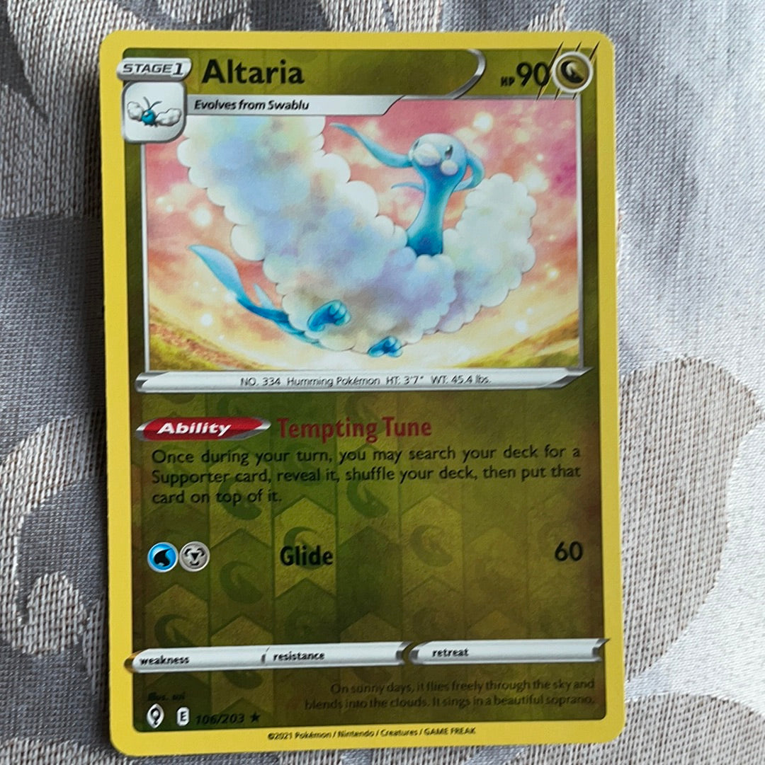Altaria Reverse Holo 106 – PokePlugZa