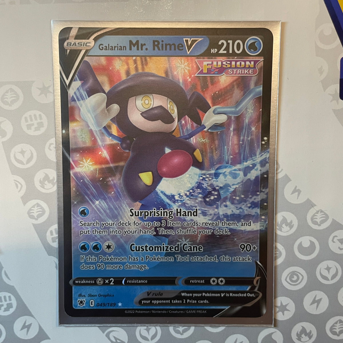 Pokemon TCG Astral Radiance - Galarian Mr Rime V 049/189 – PokePlugZa