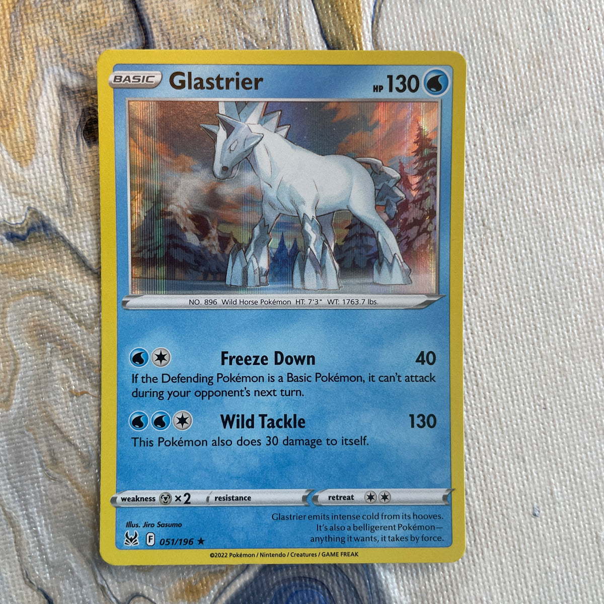 Glastrier Holo 051/196 – PokePlugZa